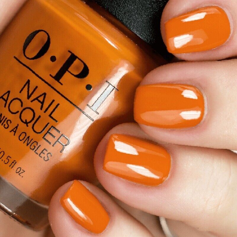 Opi Orange Nail Polish OPI Nail Lacquer Spring NLD54 Trading Paint